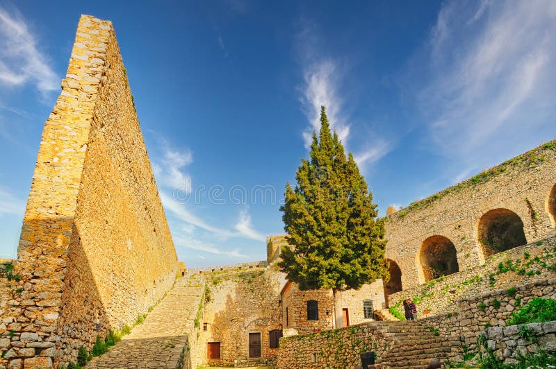 Fortress of Palamidi in Nafplio, Greece Editorial Image - Image of ...