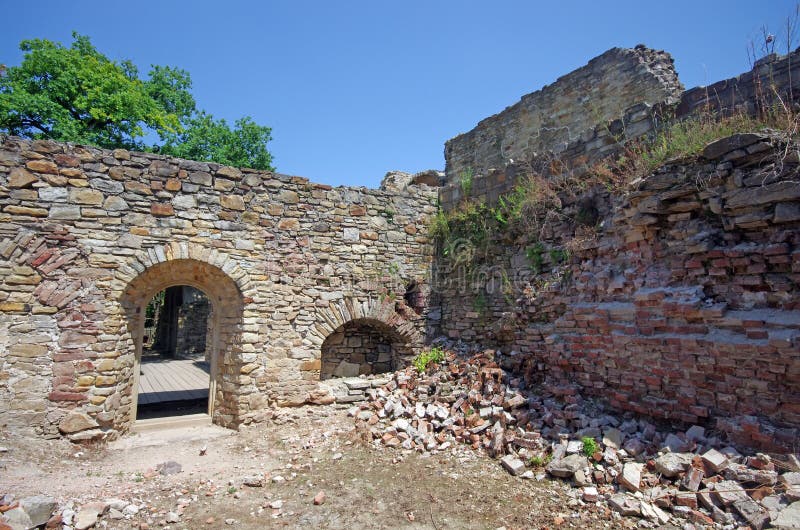 Room Ruins in Castle Walls stock photo. Image of moss - 47874500