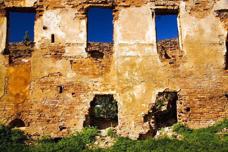 Fortress ruins stock photo. Image of facade, destroyed - 22032756
