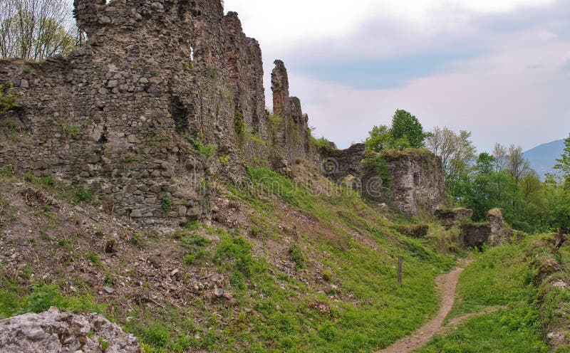 Fortress ruins stock photo. Image of earth, grass, escarpment - 23611918