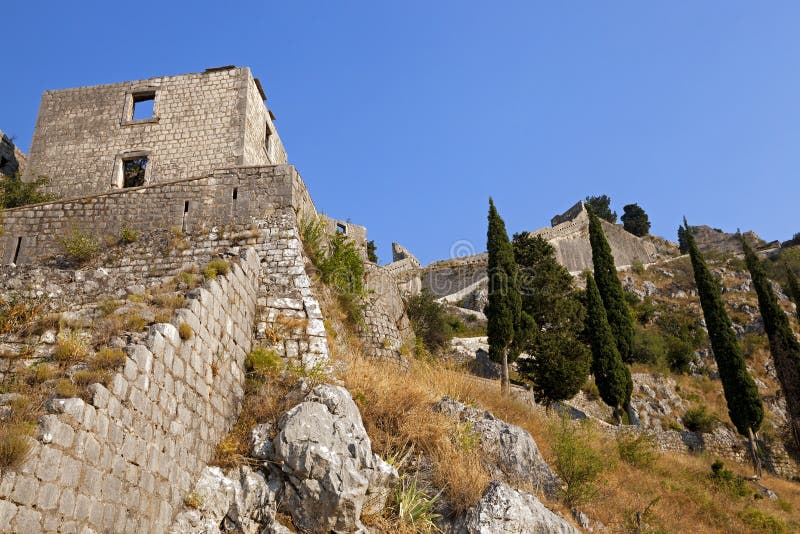 Fortress ruins stock image. Image of landmarks, building - 30110075