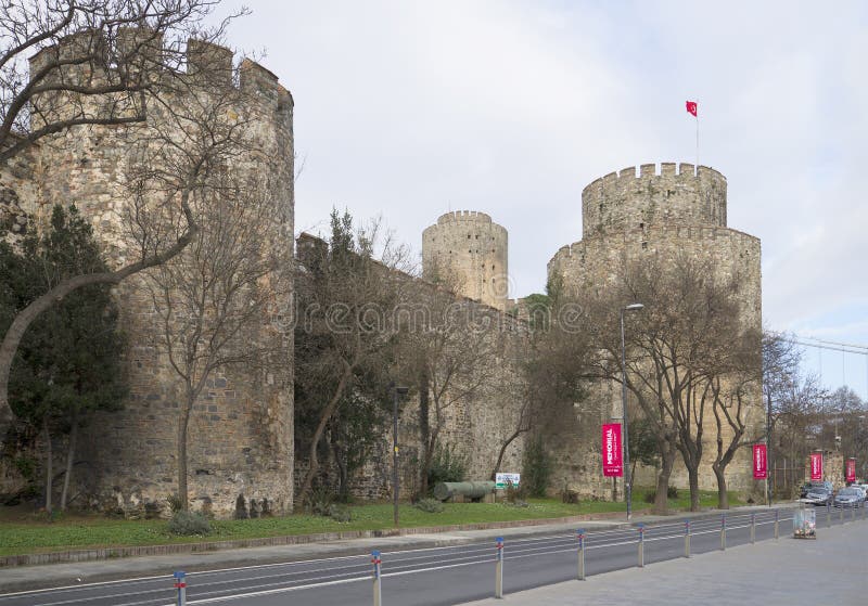 At the Fortress the Rumeli Hisari. Istanbul Editorial Image - Image of ...