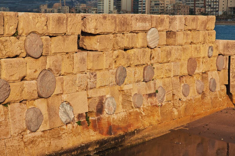 The Fortress in Sidon, Sayda, Lebanon Stock Photo - Image of travel ...