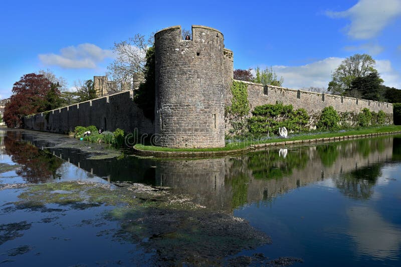 Fortress Surrounded by Water Stock Photo - Image of architecture ...