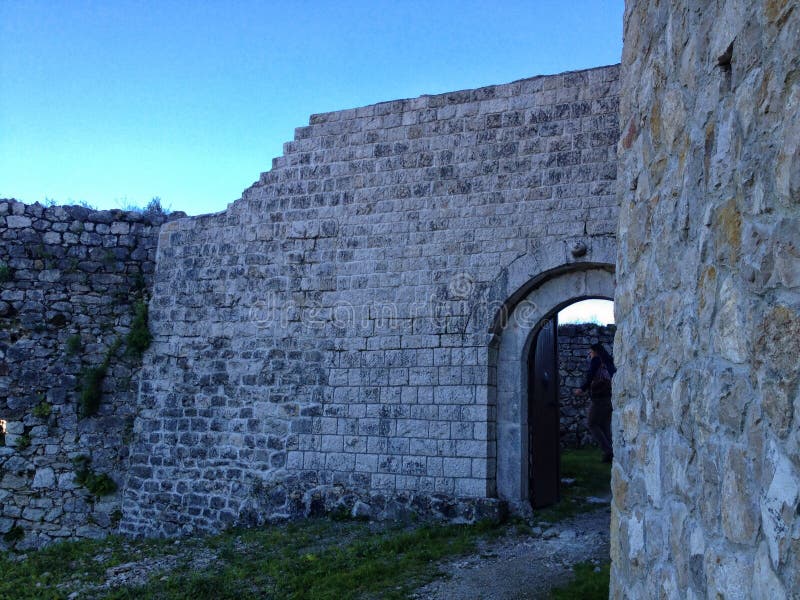 Fortress in tesanj editorial stock image. Image of architecture - 45798509