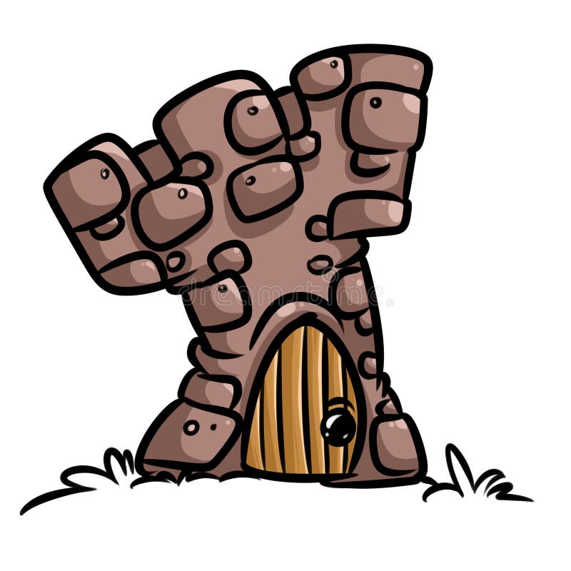 Tower Fortress Castle Siege Cartoon Illustration Stock Illustration ...