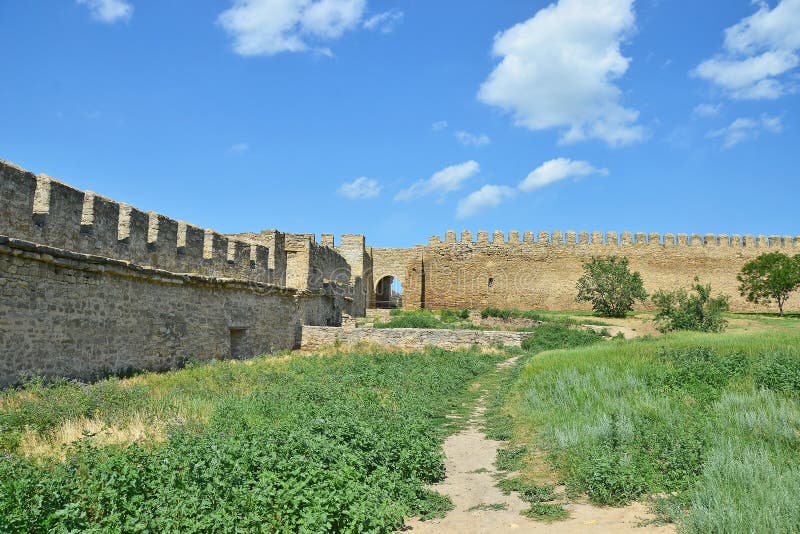 Fortress wall stock photo. Image of dniester, landmark - 26318622