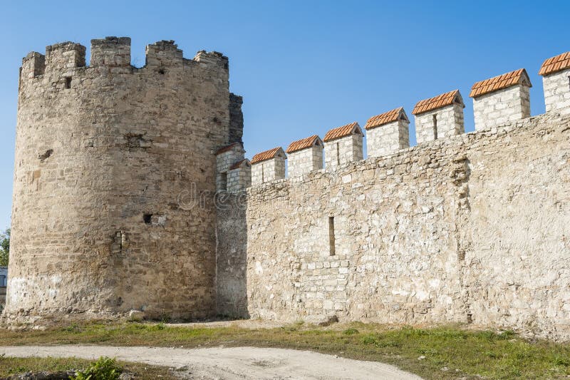 Fortress wall stock image. Image of blocks, embrasure - 29377725