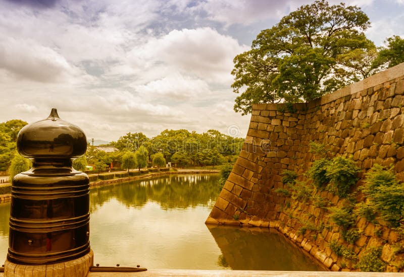 Fortress Walls of Osaka Castle, Japan Stock Photo - Image of japan ...