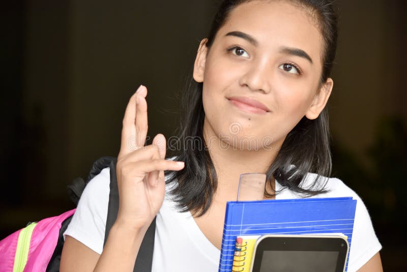 Fortunate Girl Student stock photo. Image of school - 129434000