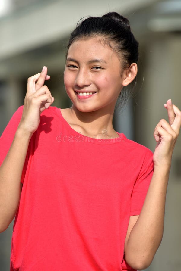 A Fortunate Pretty Girl stock photo. Image of juvenile - 147021770