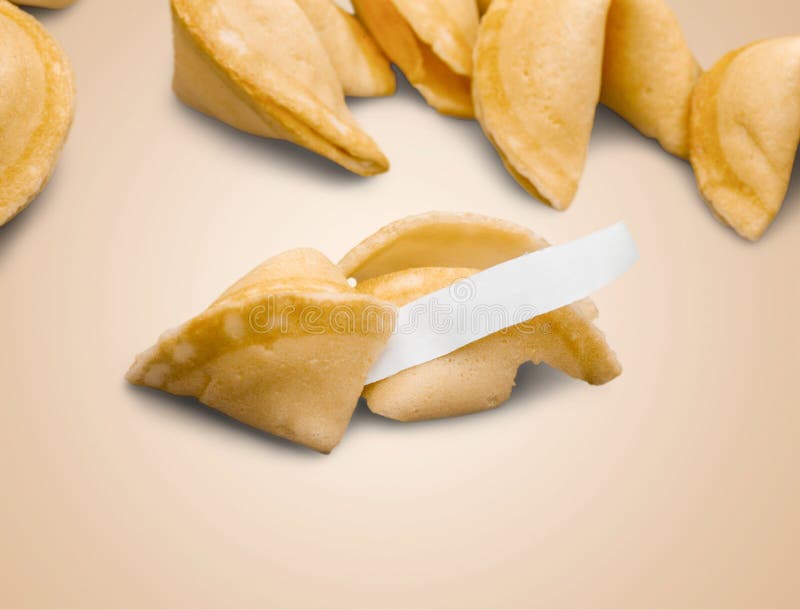 Fortune Cookie stock image. Image of food, luck, creativity - 60356415