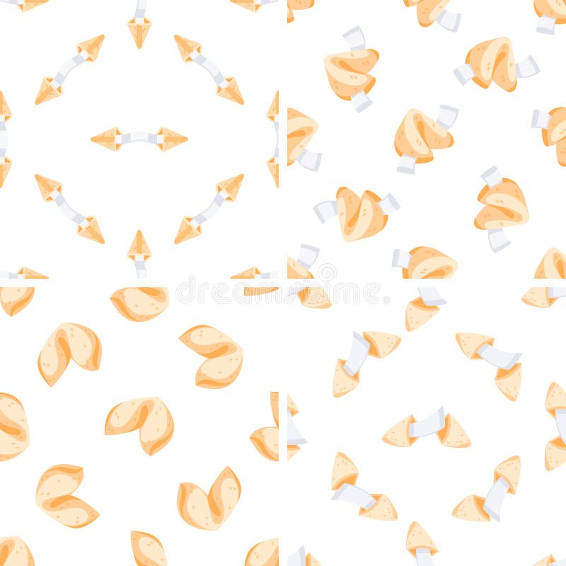 Fortune Cookies and Blank Papers Creating Intriguing Seamless Patterns ...
