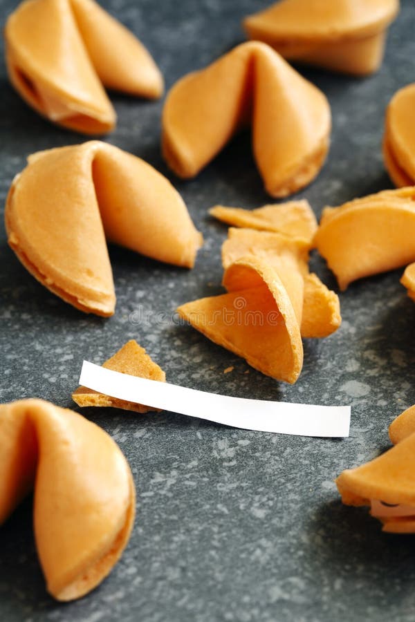 Fortune cookies. stock photo. Image of copy, lottery - 89347300