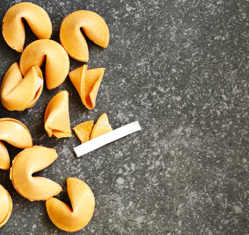 Fortune Cookies, One Cookie is Cracked Stock Image - Image of china ...