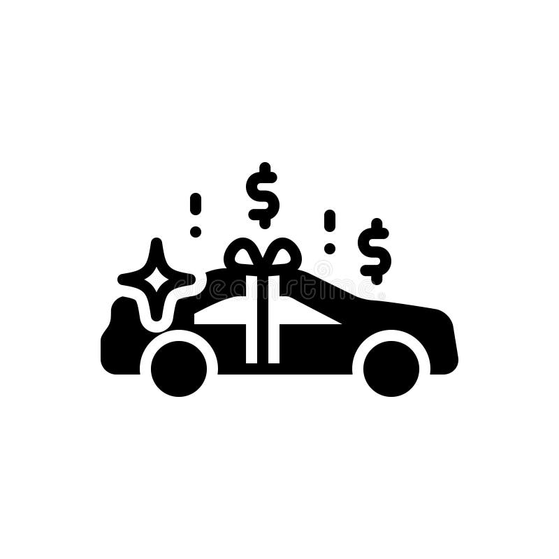 Black Solid Icon for Fortune, Chance and Destination Stock Vector ...