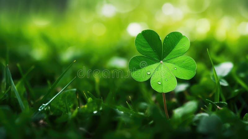Fortune Leprechaun Four Leaf Clover Stock Illustration - Illustration ...