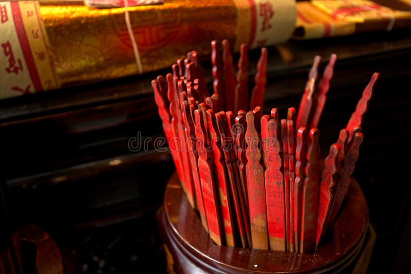 Fortune Sticks in the Temple Stock Photo - Image of lucky, fate: 187828286