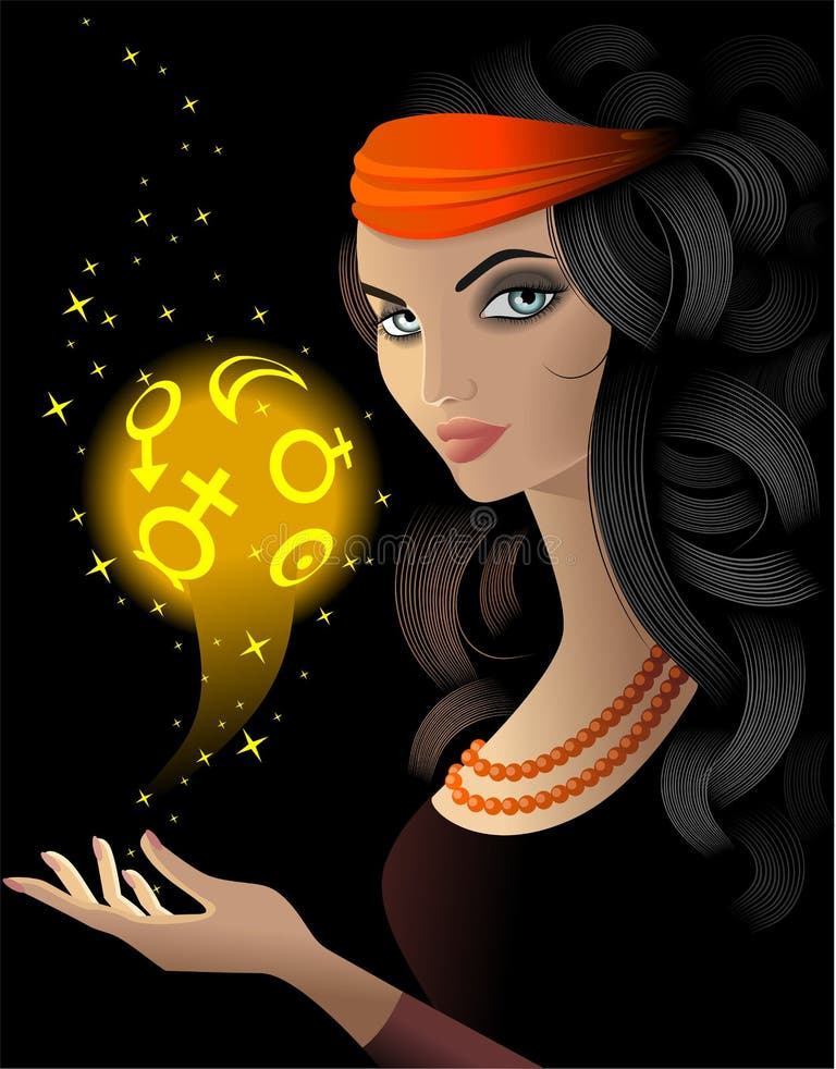 Cartoon Fortune Teller Stock Illustrations – 1,723 Cartoon Fortune ...