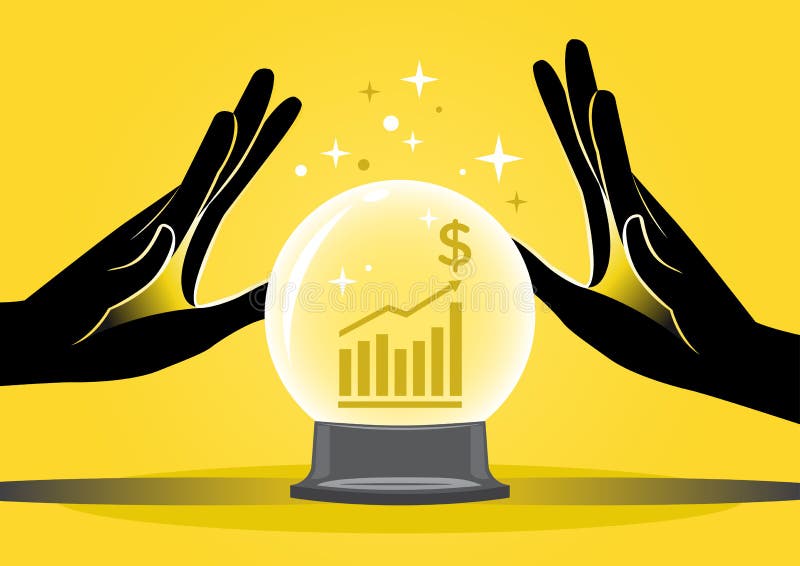 Fortune Teller and Graphic Chart Stock Vector - Illustration of ...