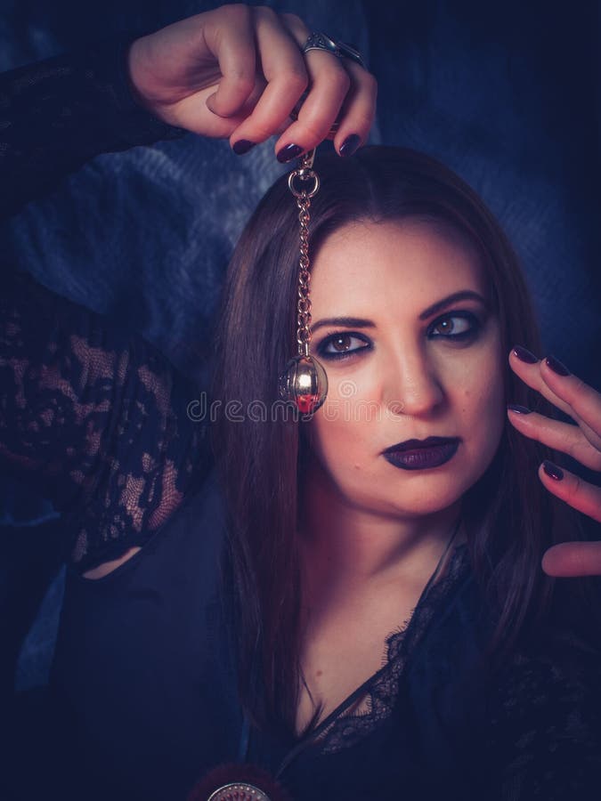 A Fortune Teller Predicts the Future Using a Magic Ball, Cards, and ...