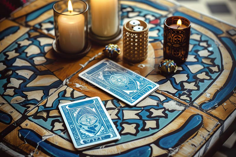 Fortune Telling Table Setup Tarot Cards Stock Photos - Free & Royalty ...