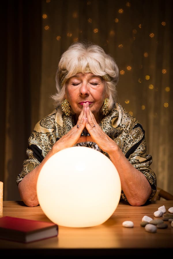195 Fortune Teller Using Magic Ball Stock Photos - Free & Royalty-Free ...