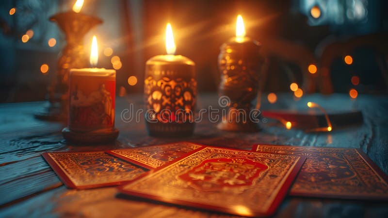 Fortune Telling: Esoteric Tarot Predictions Stock Illustration ...