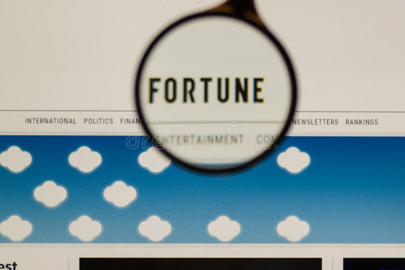 Fortune website homepage editorial photography. Image of homepage ...