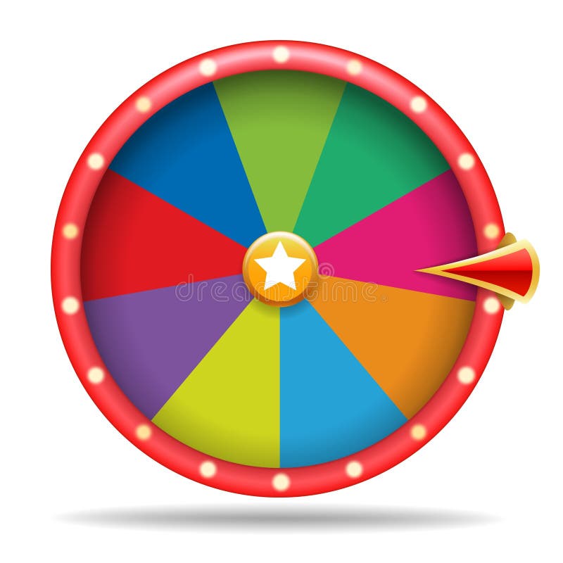 Fortune Wheel Design Template Stock Illustration - Illustration of ...