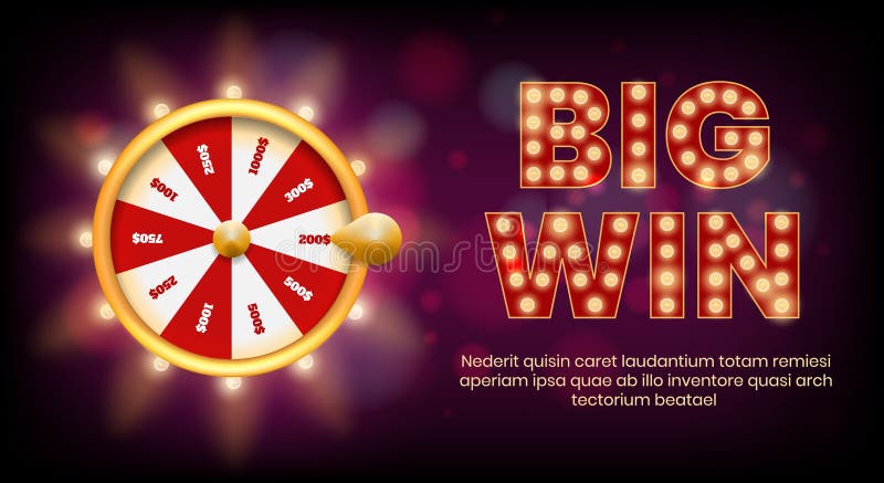 Fortune Wheel Poster Template Stock Illustration - Illustration of ...