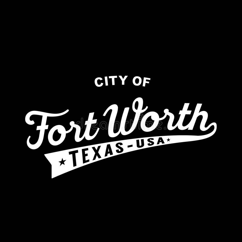 City of Fort Worth Lettering Design. Fort Worth Typography Design ...