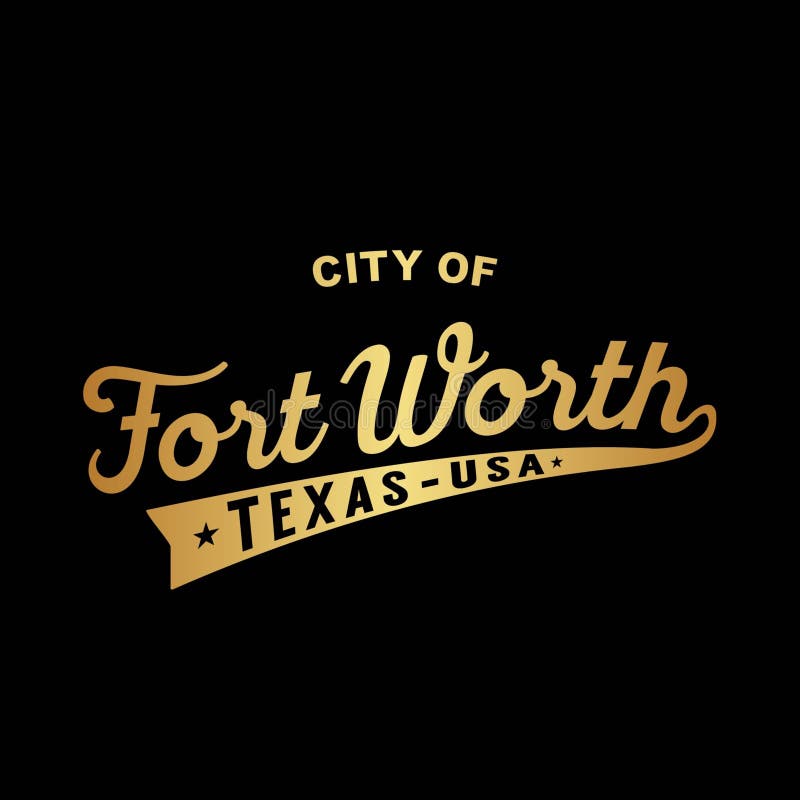 City of Fort Worth Lettering Design. Fort Worth Typography Design ...