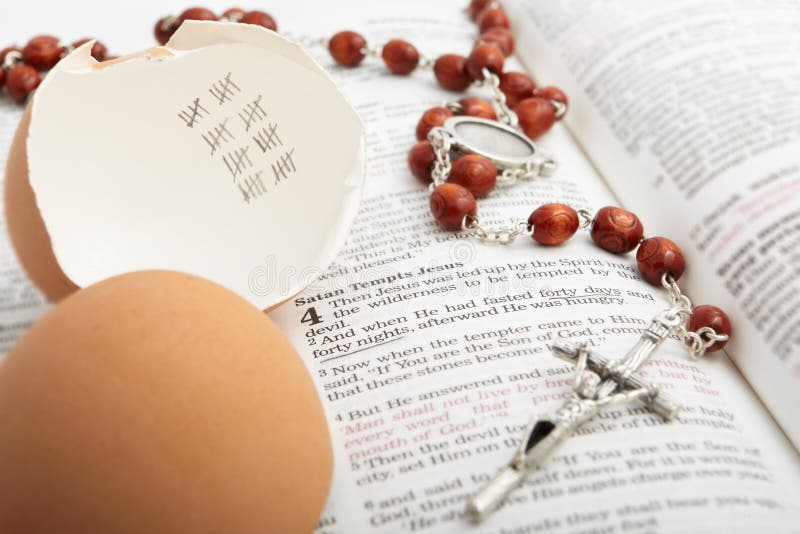 Forty days mark stock image. Image of still, gospel, concept - 22452441