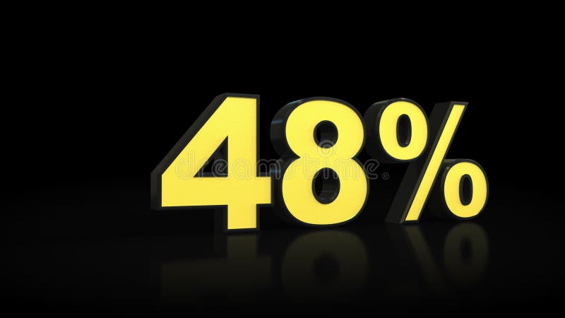 48 Percent stock illustration. Illustration of increment - 2465940
