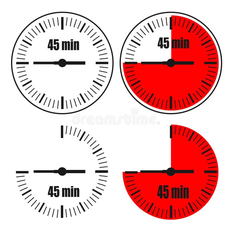 Forty Minutes Stop Watch - Alarm Clock Stock Vector - Illustration of ... Forty Minutes Stop Watch - Alarm Clock Stock Vector - Illustration of ...