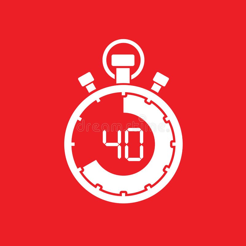 Forty Minutes Stop Watch - Alarm Clock Stock Vector - Illustration of ... Forty Minutes Stop Watch - Alarm Clock Stock Vector - Illustration of ...