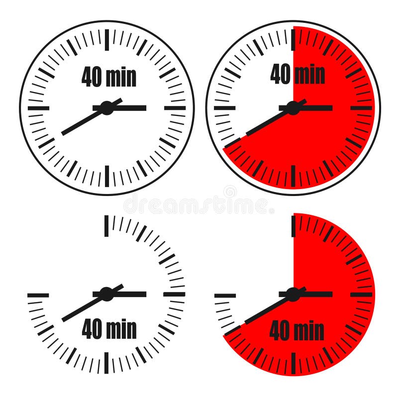 Forty Minutes Stop Watch - Alarm Clock Stock Vector - Illustration of ... Forty Minutes Stop Watch - Alarm Clock Stock Vector - Illustration of ...