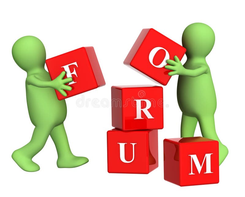Forum Discussion Concept stock illustration. Illustration of group ...