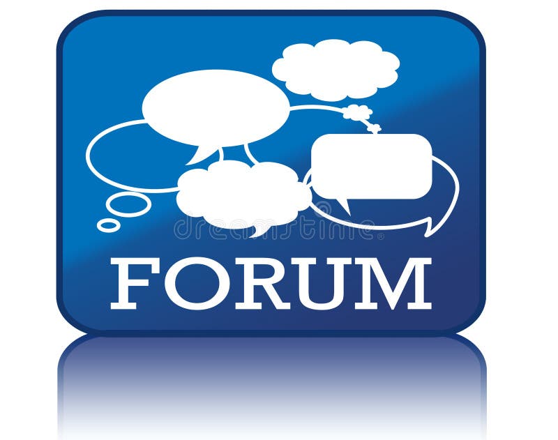 Forum Quotation Symbol Made in 3D Stock Illustration - Illustration of ...