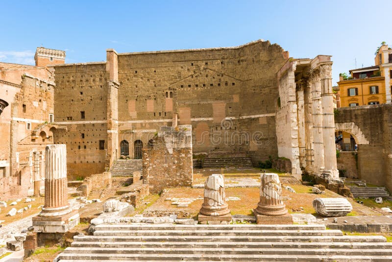 Forum of Augustus, Rome stock photo. Image of ancient - 30047792