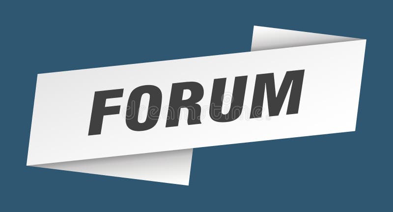 Forum Banner Template. Forum Ribbon Label Stock Vector - Illustration ...