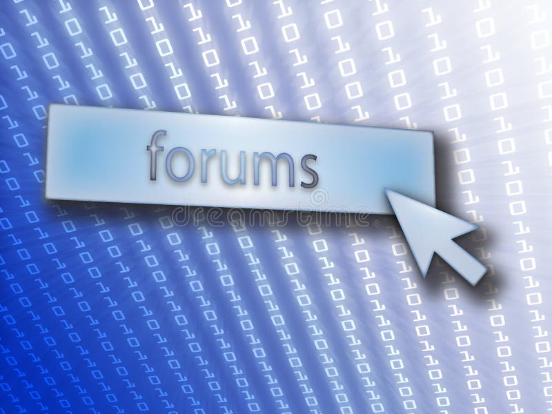 Forum Button Meaning Social Media Community or Getting Information ...