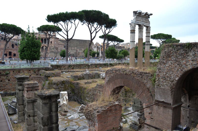 Temple Of Caesar Ruins During The Day Editorial Stock Photo - Image of ...