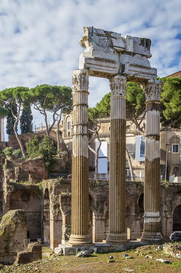 Forum of Caesar, Rome stock image. Image of ruin, destination - 48303297