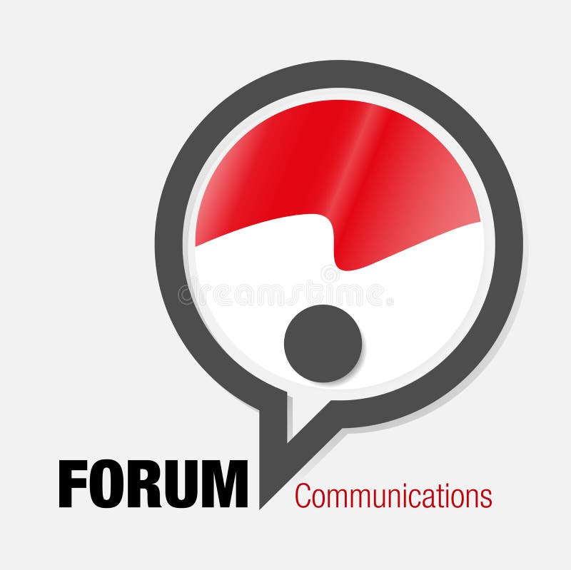 Forum Communication symbol stock vector. Illustration of community ...