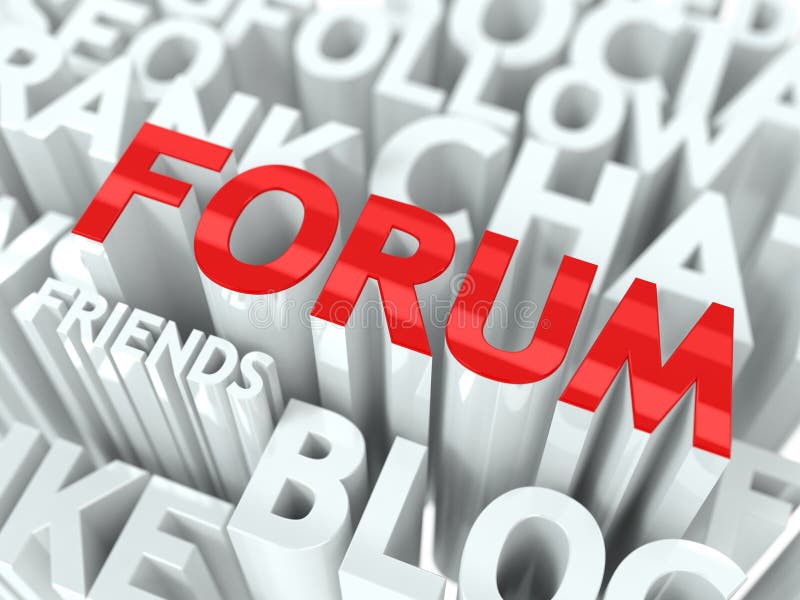 Forum banner stock illustration. Illustration of word - 16352547
