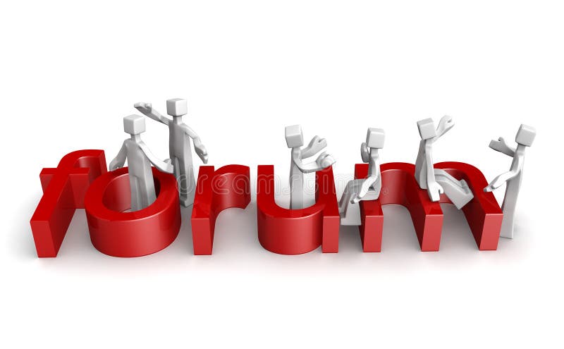 Forum De Discussion De Concept Illustration Stock - Illustration du ...