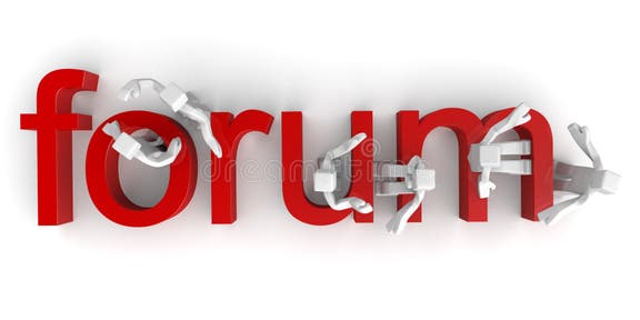 Forum Discussion Concept stock illustration. Illustration of group ...