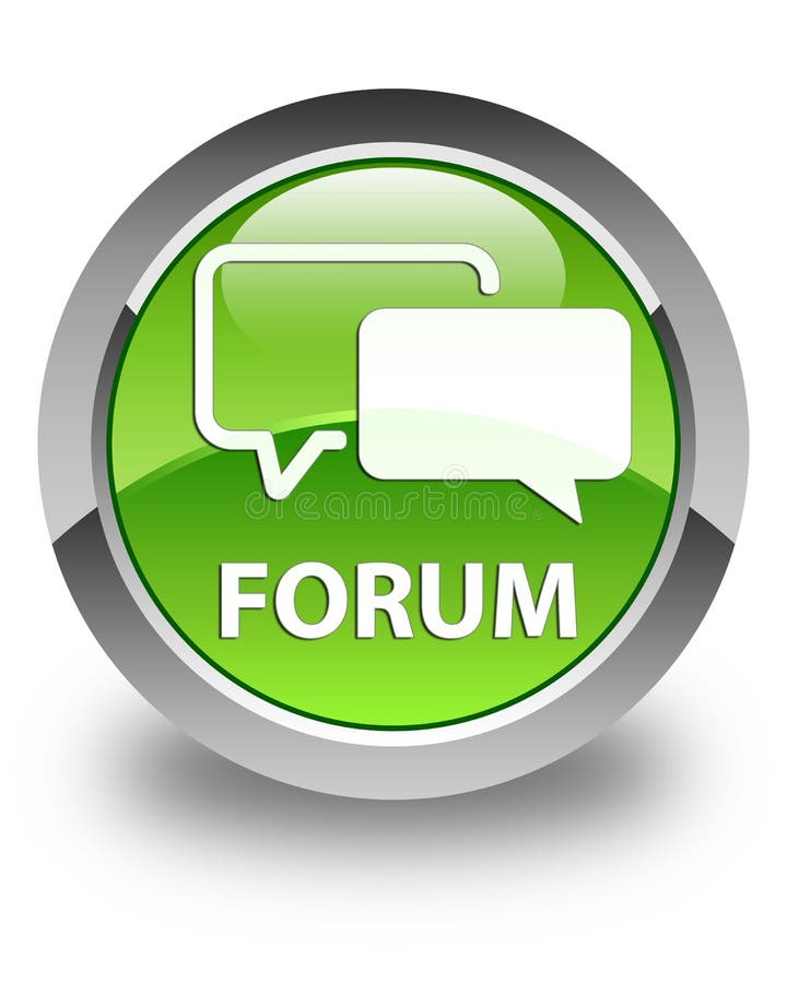 Forum Glossy Blue Round Button Stock Illustration - Illustration of ...